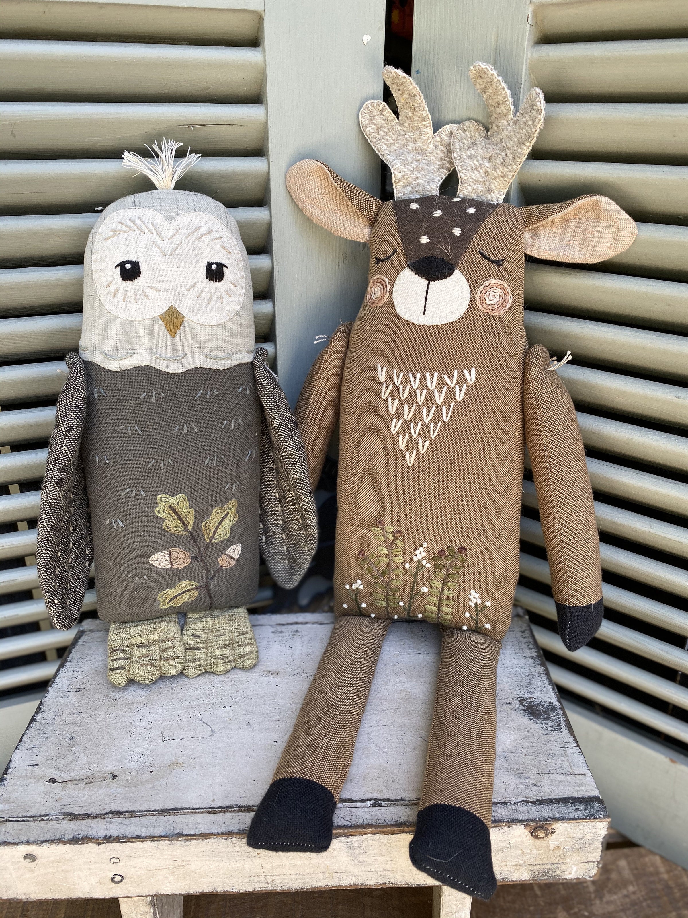 #402 Forest Friends - Deer & Owl | Heart to Hand